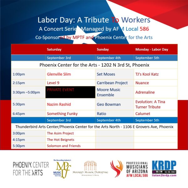 Labor Day Weekend Concert | Phoenix Center for the Arts